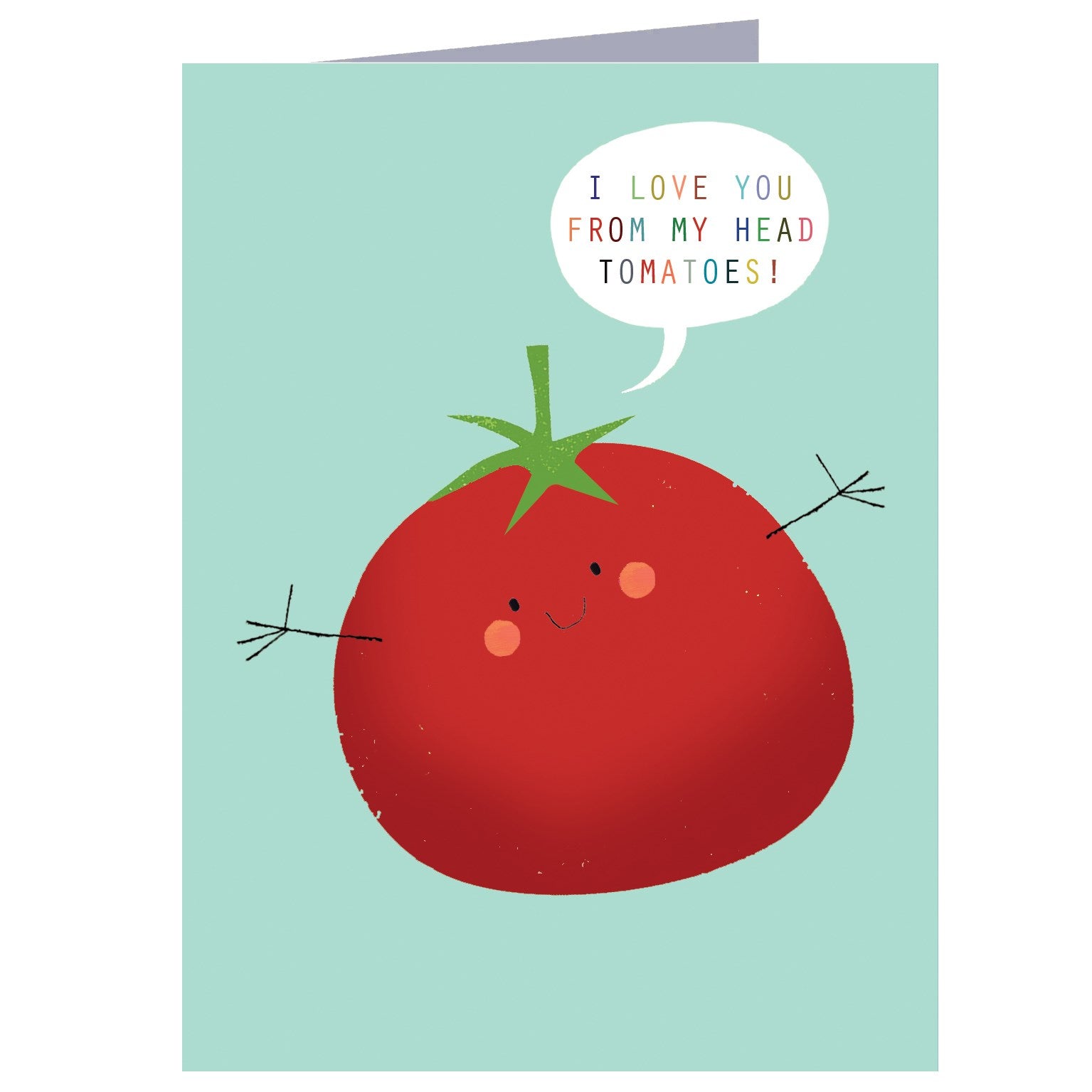 mini tomato greetings card