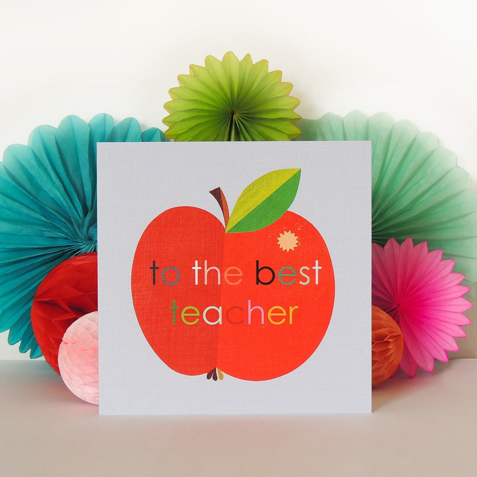 to the best teacher card