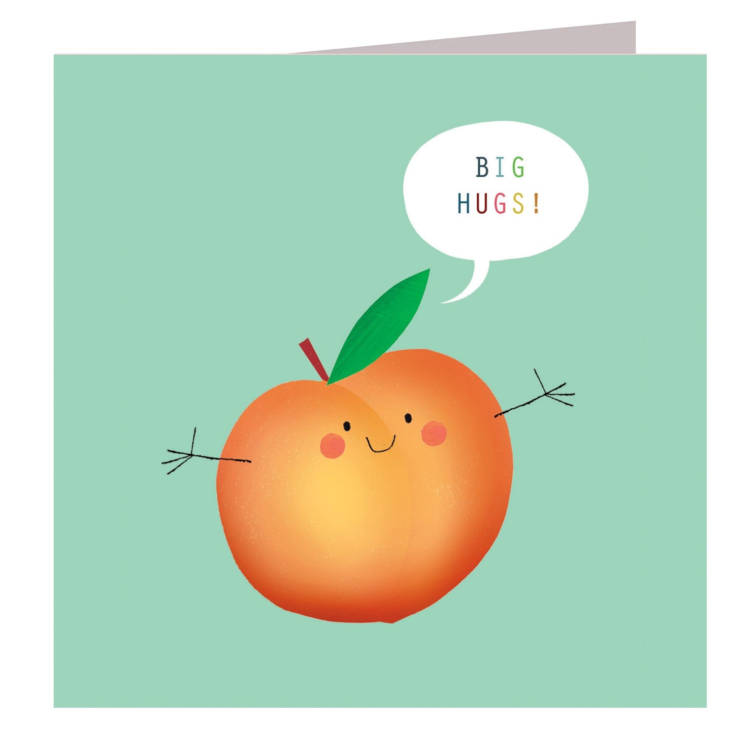 big hugs peach card